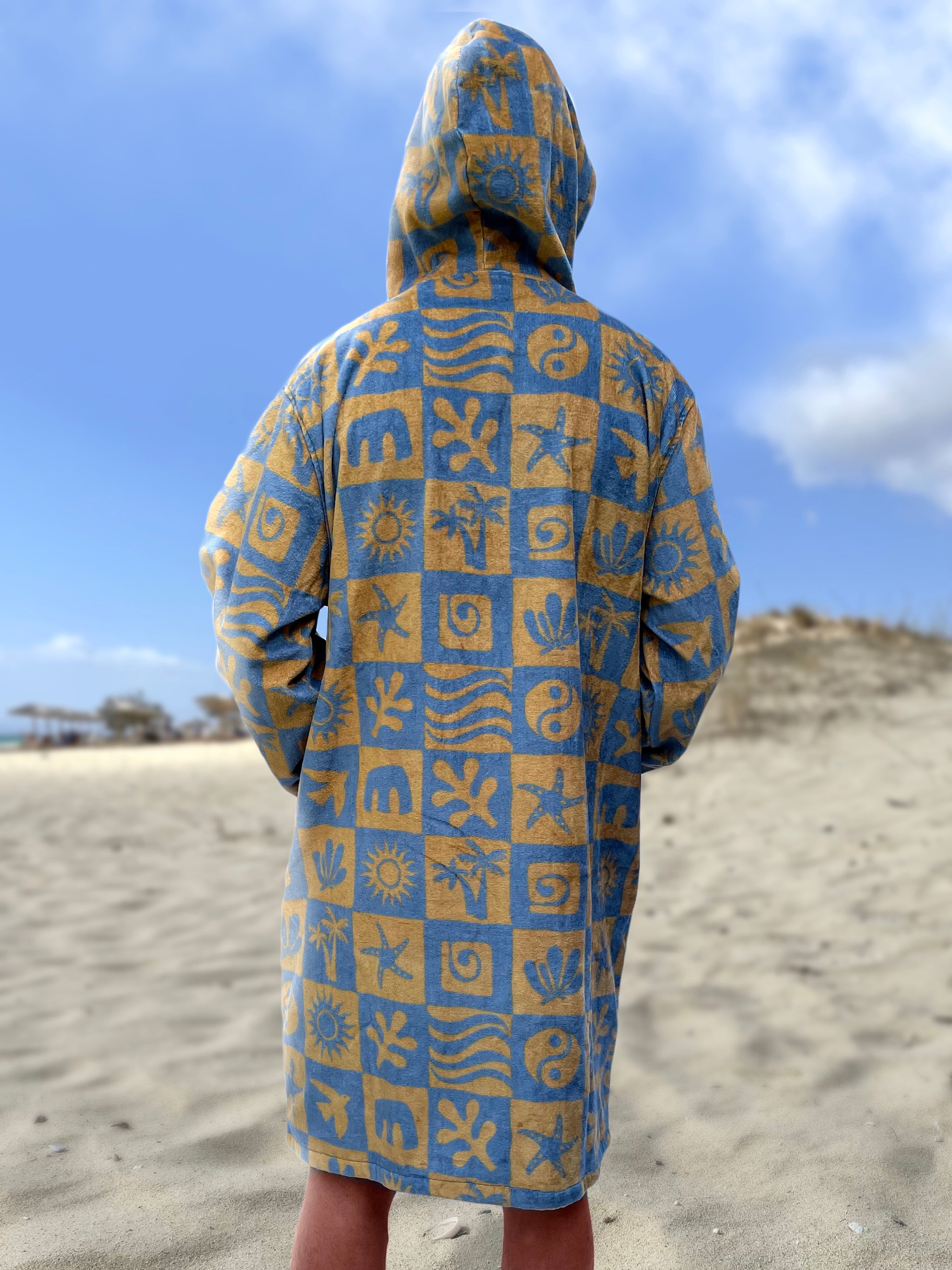 Adult Towelling Robe | Bathrobe & Beach Robe | Zip Up Swim Jacket ...